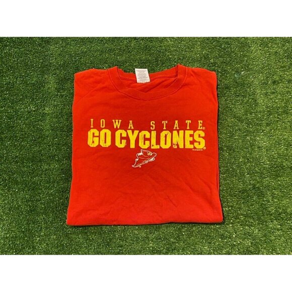 Jerzees | Shirts | Vintage Iowa State Cyclone Shirt Mens Large Red Mens ...